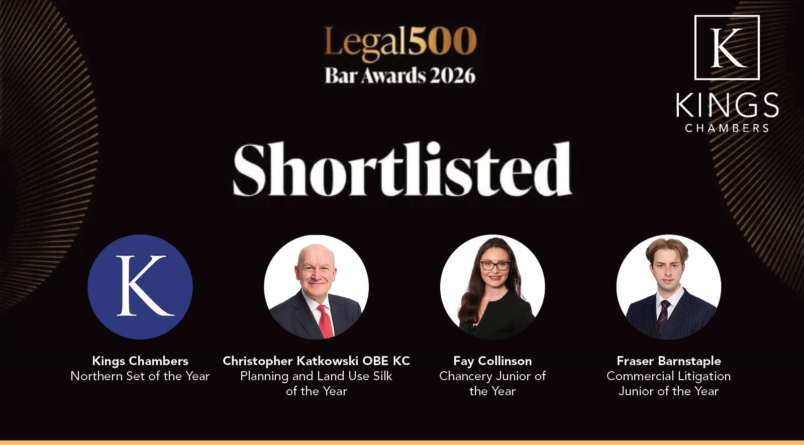 Kings Chambers shortlisted for four Legal 500 Bar Awards 2026 - Kings ...